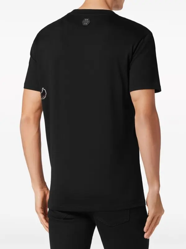 Philipp Plein Rhinestone-embellished Cotton T-shirt