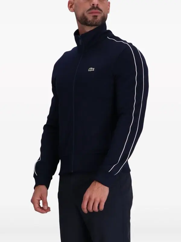 Lacoste Logo-appliqué Side-stripe Sweatshirt