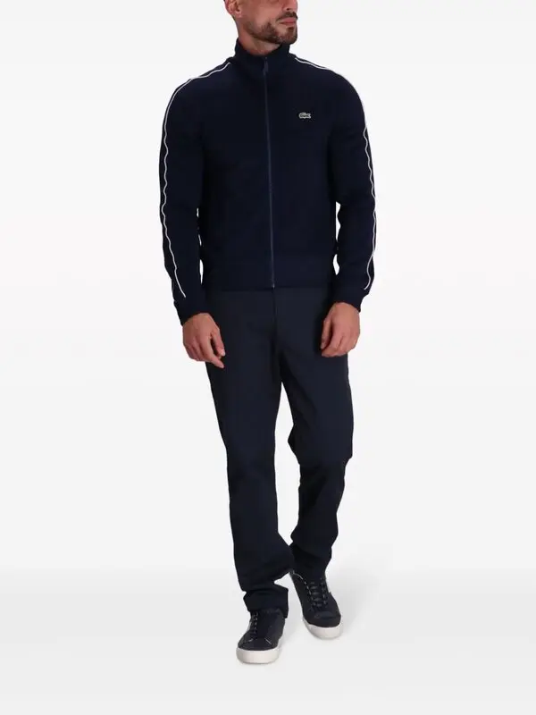 Lacoste Logo-appliqué Side-stripe Sweatshirt