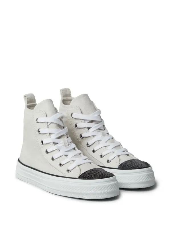 Brunello Cucinelli Panelled Lace-up Sneakers