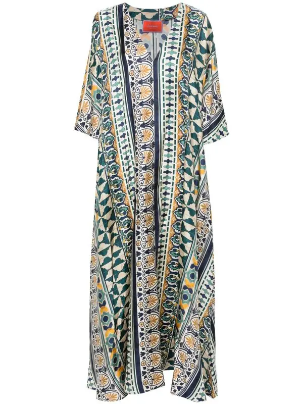 La DoubleJ Muumuu Silk Dress