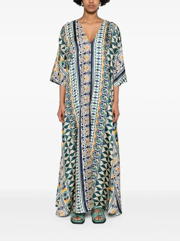 La DoubleJ Muumuu Silk Dress