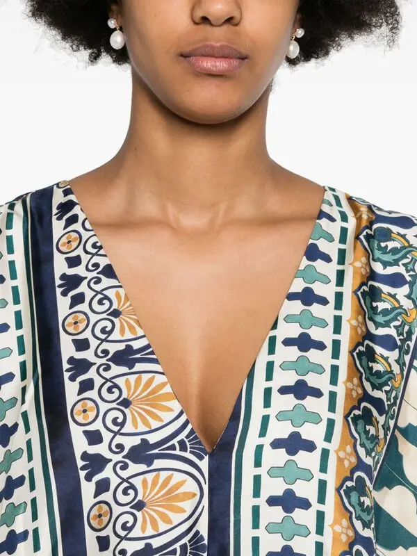 La DoubleJ Muumuu Silk Dress
