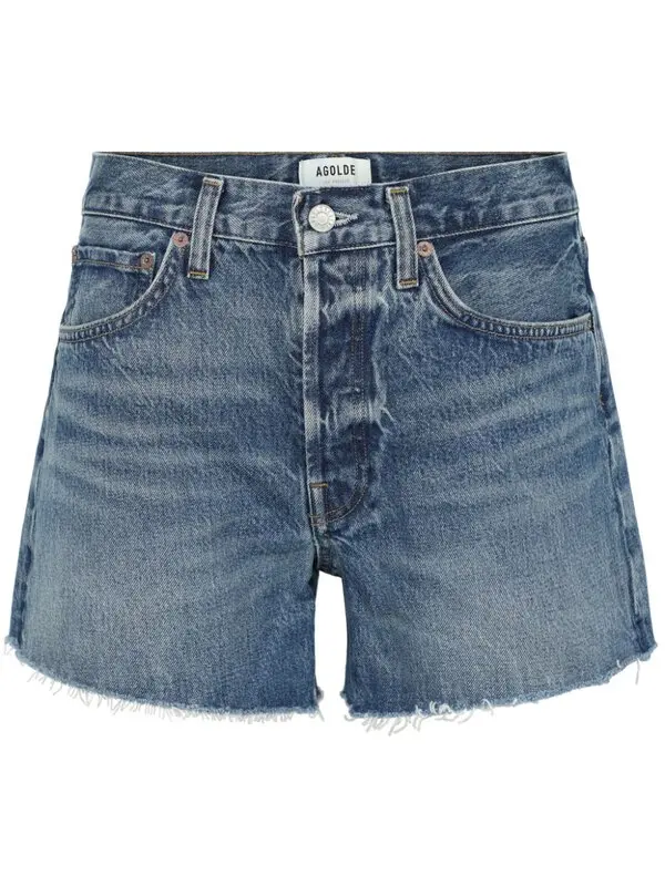 AGOLDE Parker Long Denim Shorts