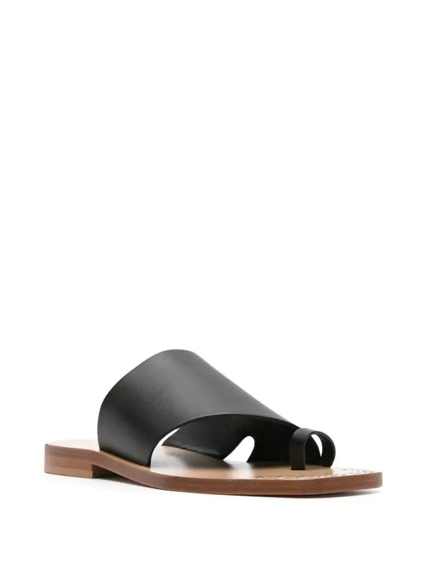 Fabiana Filippi Toe-strap Leather Slides