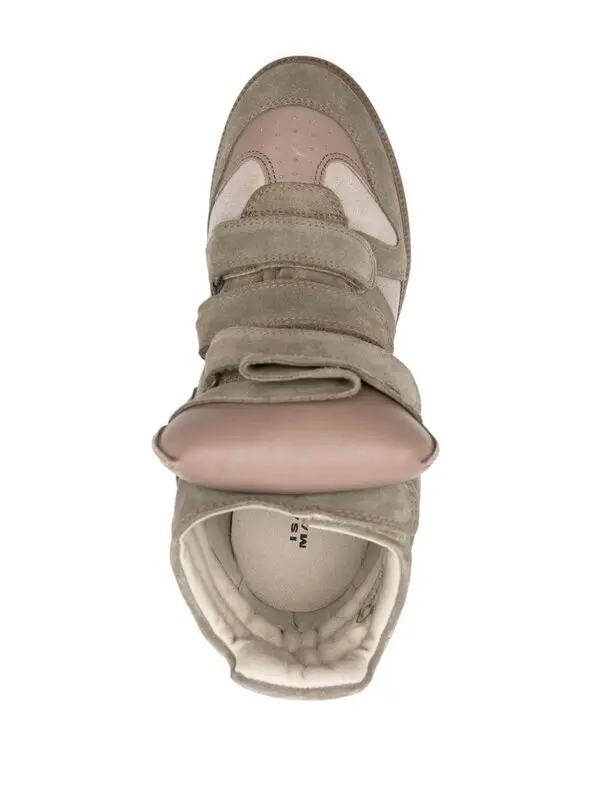 Isabel Marant Étoile Bekett Touch-strap Wedge Sneakers - Neutrals