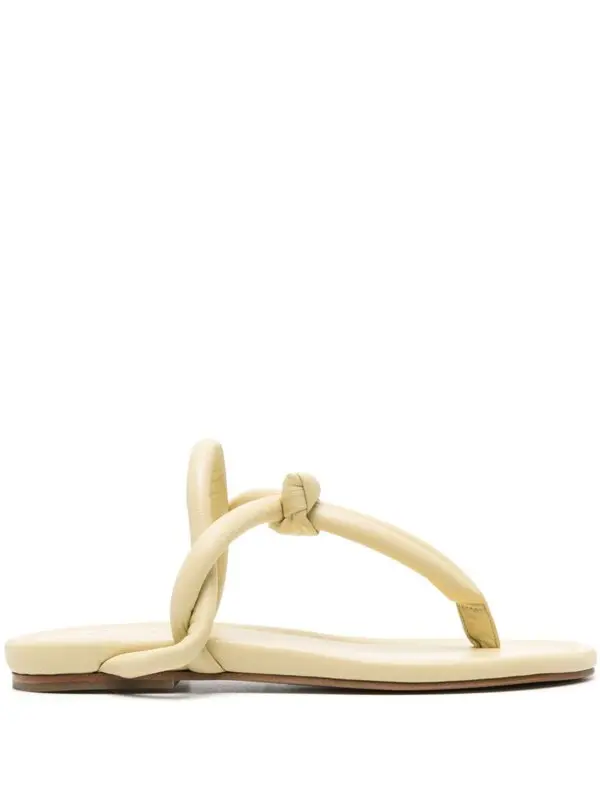 Fabiana Filippi Padded Thong-strap Sandals - Yellow