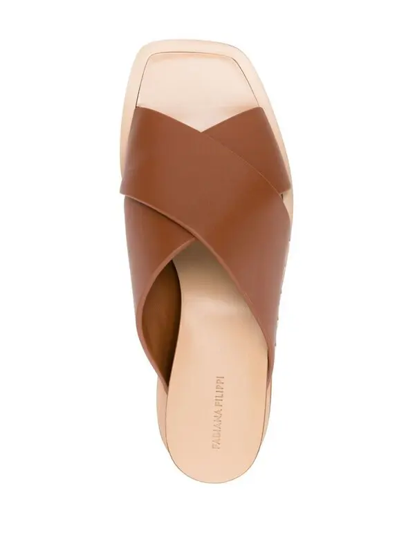 Fabiana Filippi Stud-detailed Leather Slides