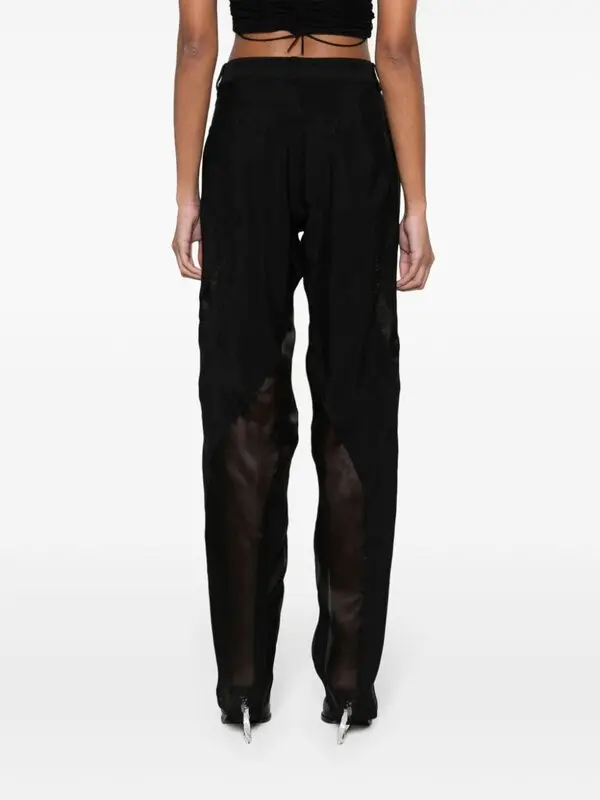 MUGLER Silk-panelled Trousers