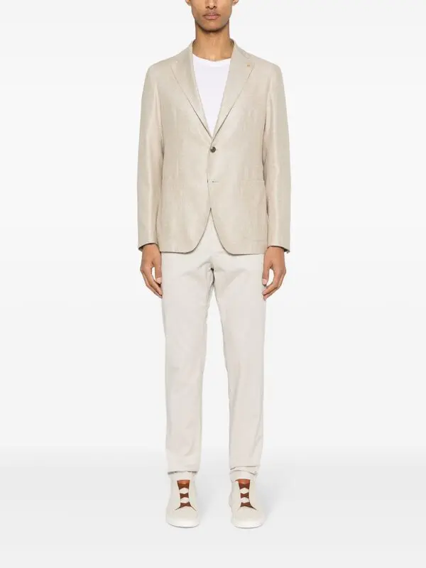 Tagliatore Single-breasted Silk Blazer