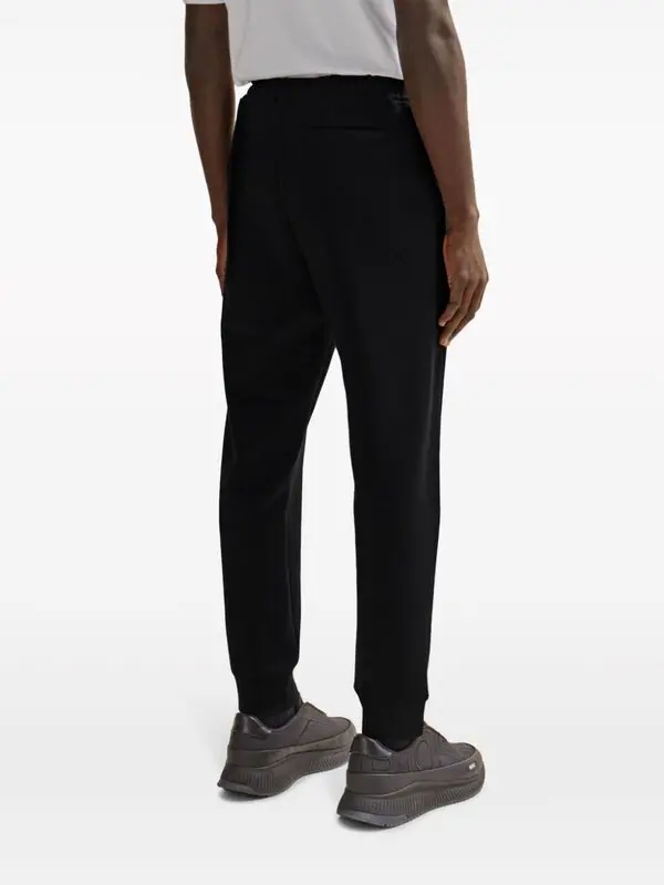 BOSS Logo-print Tapered Track Pants - Black