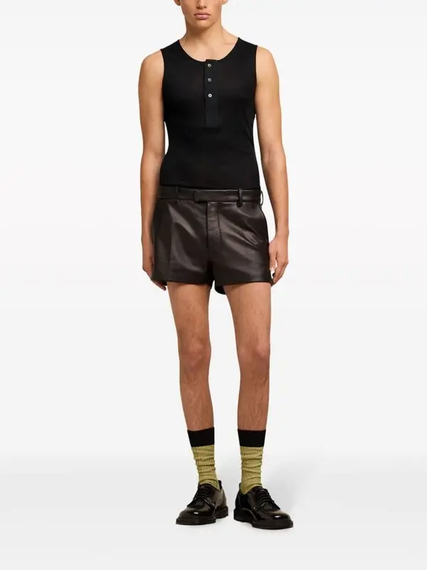 AMI Paris Fine-ribbed Cotton Vest