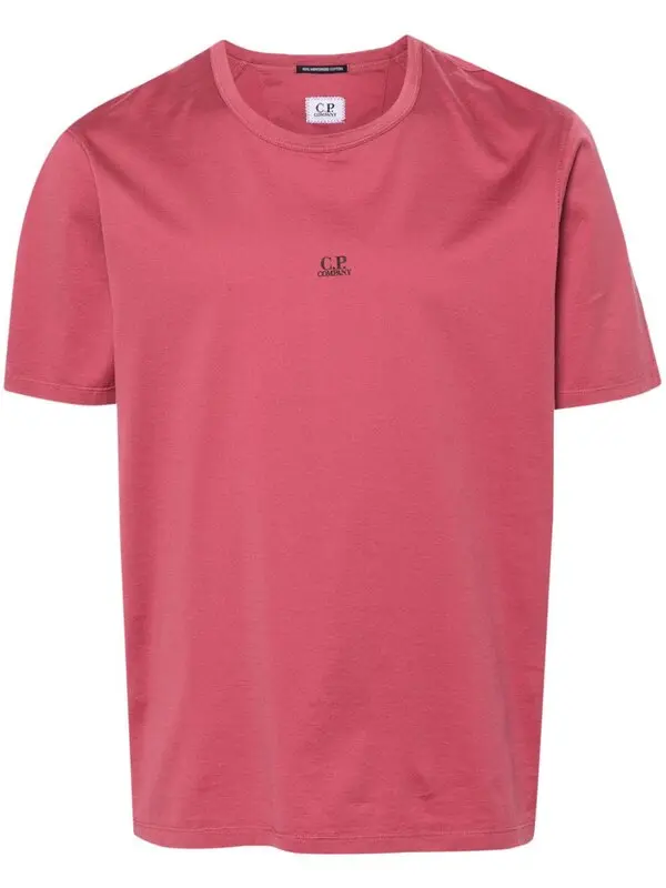 C.P. COMPANY Logo-printed Cotton T-shirt - Pink