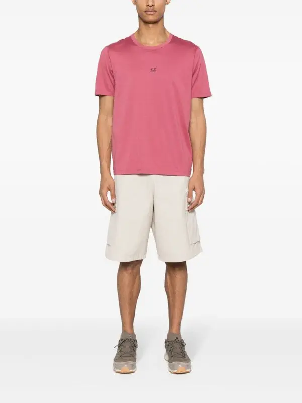 C.P. COMPANY Logo-printed Cotton T-shirt - Pink
