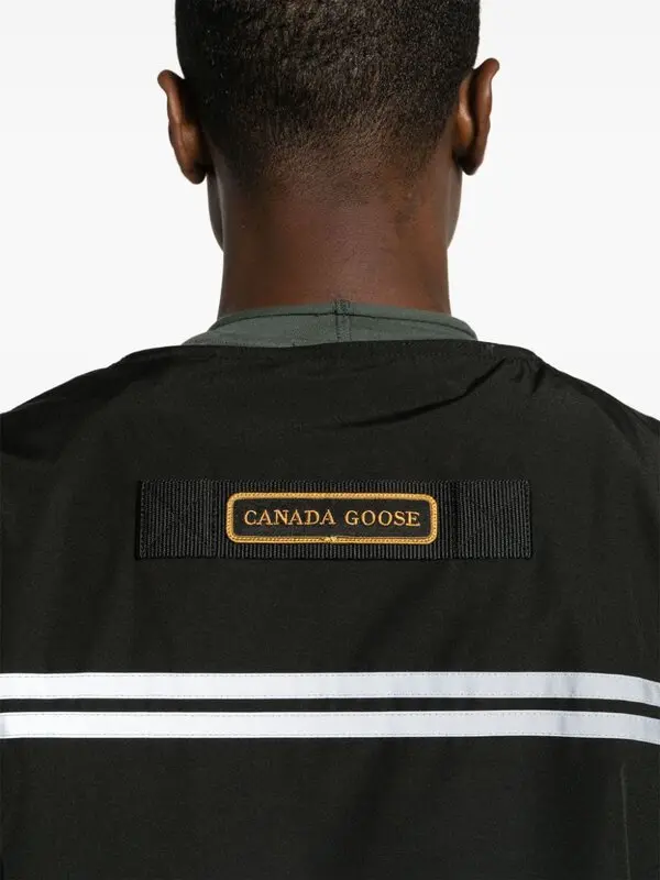 Canada Goose Logo-patch Zip-up Vest - Black