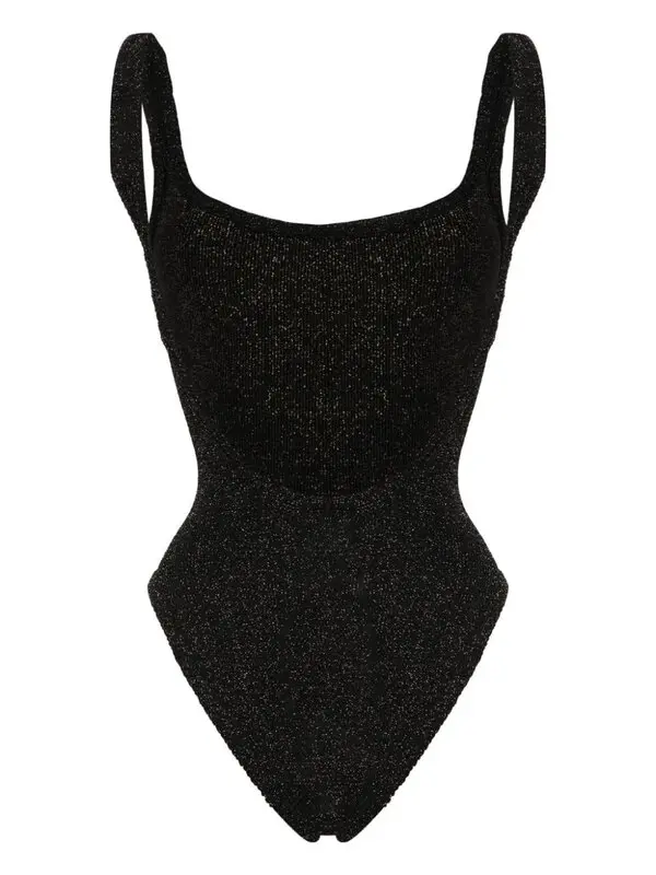 Hunza G Square-neck Shirred Swimsuit
