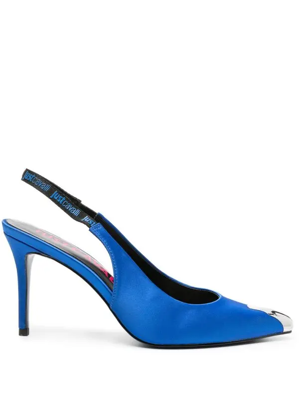 Just Cavalli 95mm Satin Slingback Pumps