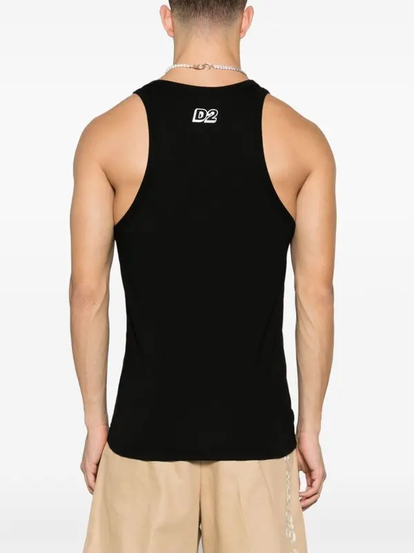 Dsquared2 Logo-print Stretch-modal Tank Top