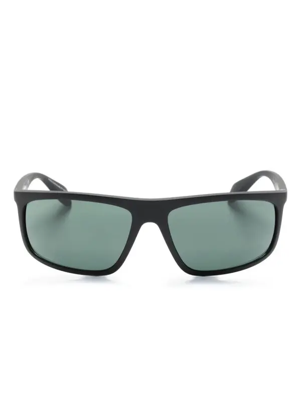 Emporio Armani Rectangle-frame Sunglasses - Black
