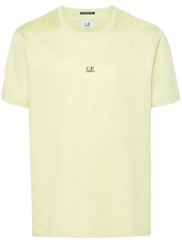 C.P. COMPANY Logo-printed Cotton T-shirt - Yellow