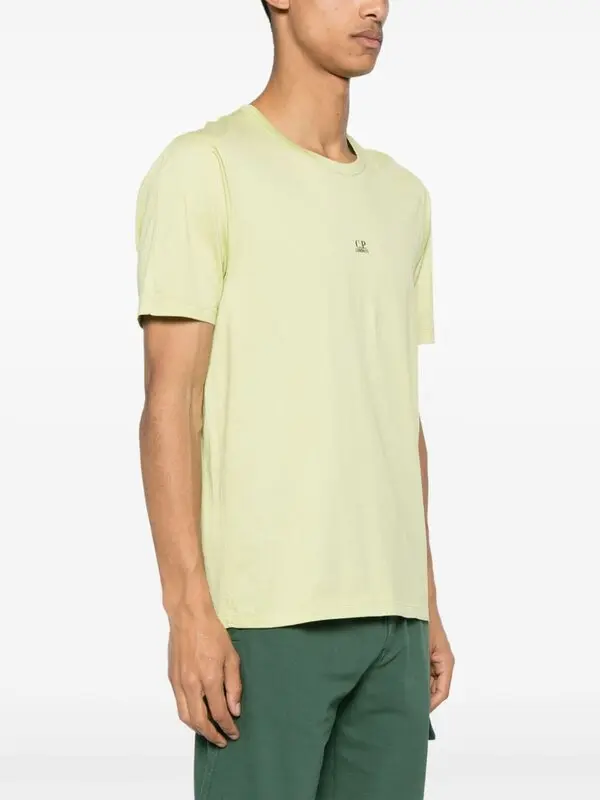 C.P. COMPANY Logo-printed Cotton T-shirt - Yellow