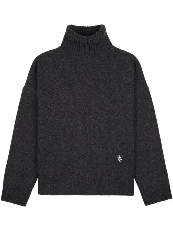 SPORTY & RICH Wool Jumper - Grey
