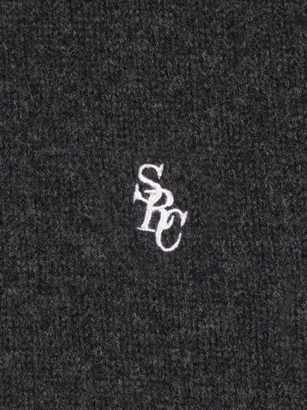 SPORTY & RICH Wool Jumper - Grey