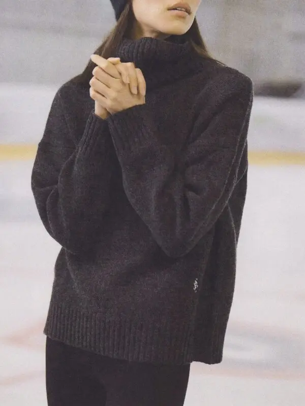 SPORTY & RICH Wool Jumper - Grey