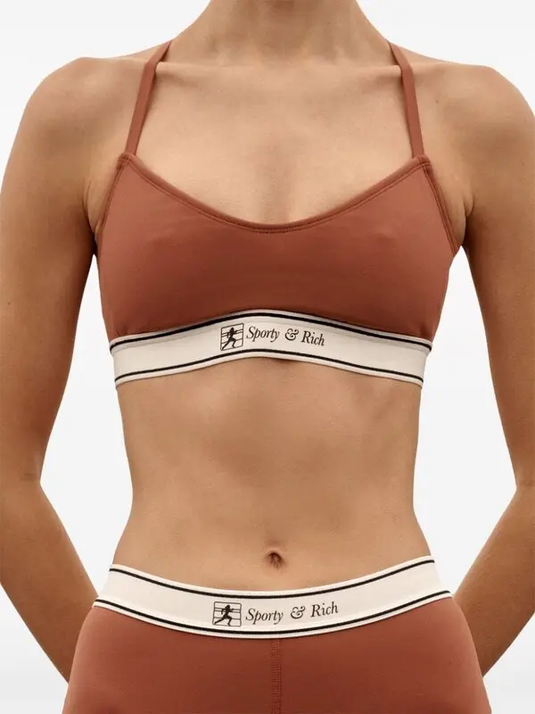 SPORTY & RICH Runner Script Bralette