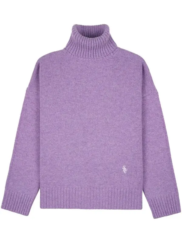 SPORTY & RICH Src Wool Jumper - Purple