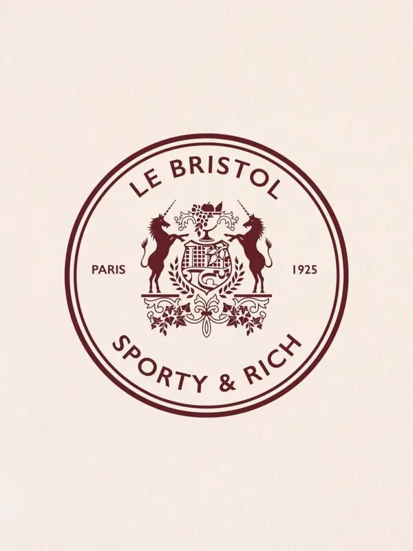 Sporty & Rich Bristol Crest Cotton Track Pants