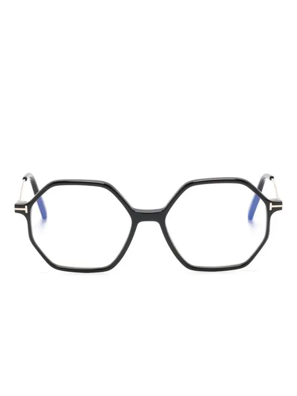 TOM FORD Geometric-frame Glasses - Black