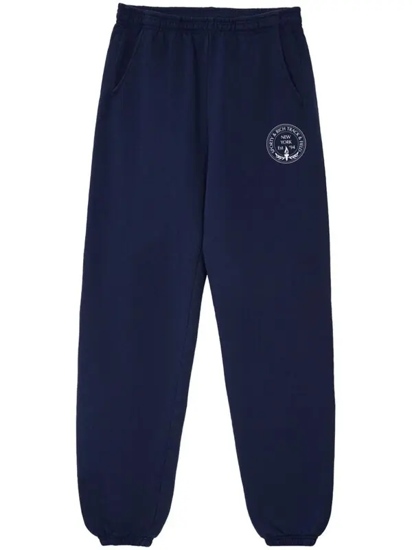 Sporty & Rich Central Park Cotton Track Pants