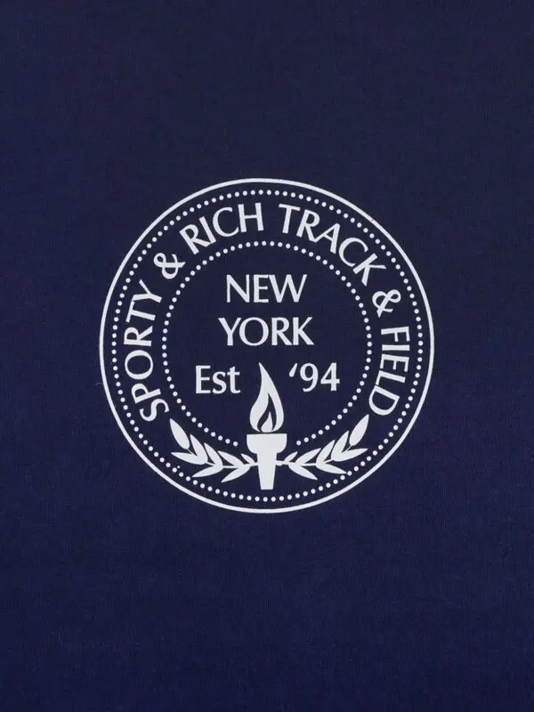 Sporty & Rich Central Park Cotton Track Pants