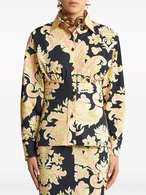 Etro Venus-print Cotton Shirt