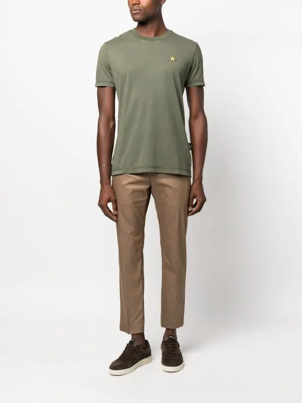 PT TORINO Cropped Slim-fit Chinos - Brown