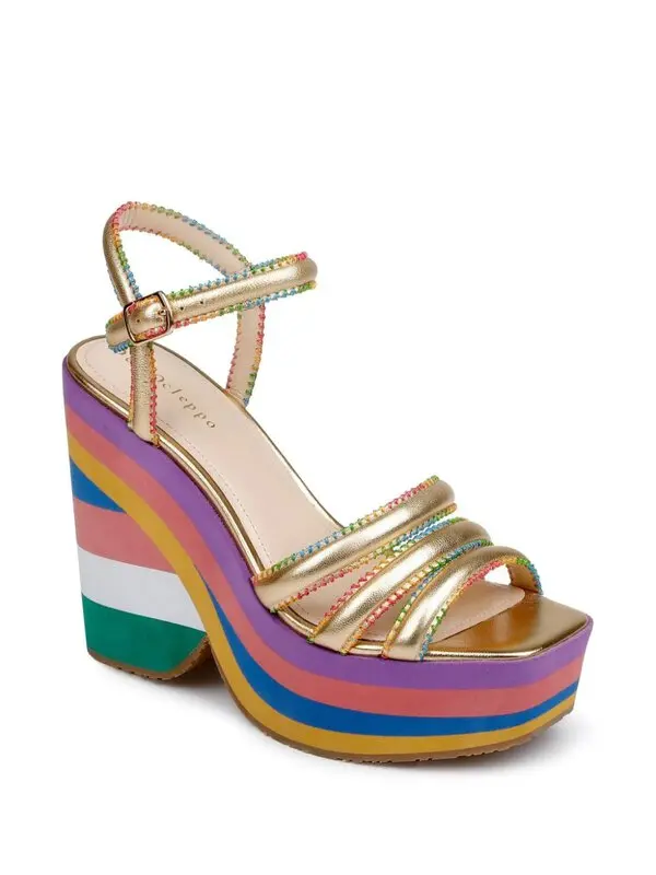 Dee Ocleppo France Leather Wedge Sandals