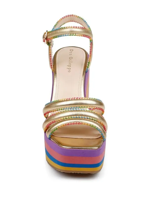 Dee Ocleppo France Leather Wedge Sandals