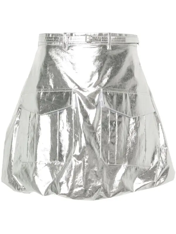 Rabanne A-line Metallic Mini Skirt