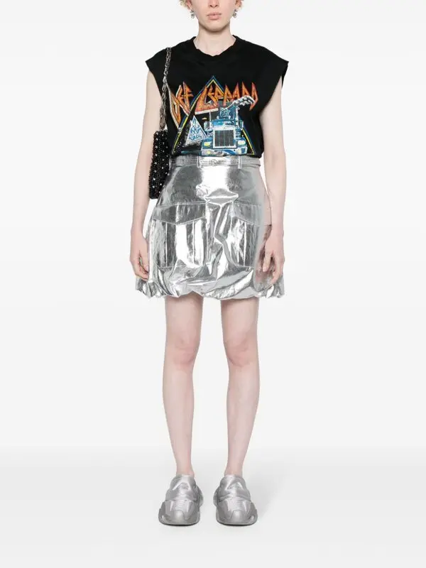 Rabanne A-line Metallic Mini Skirt