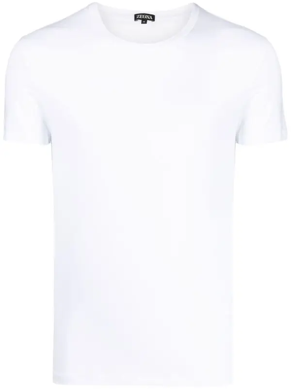 Zegna Short-sleeved Stretch-cotton T-shirt - White