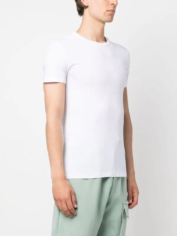 Zegna Short-sleeved Stretch-cotton T-shirt - White