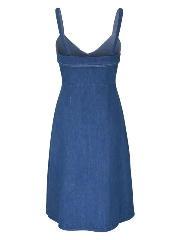 white christmas dresses The Mae Modest Denim Dress Vintage Black Wash / XL