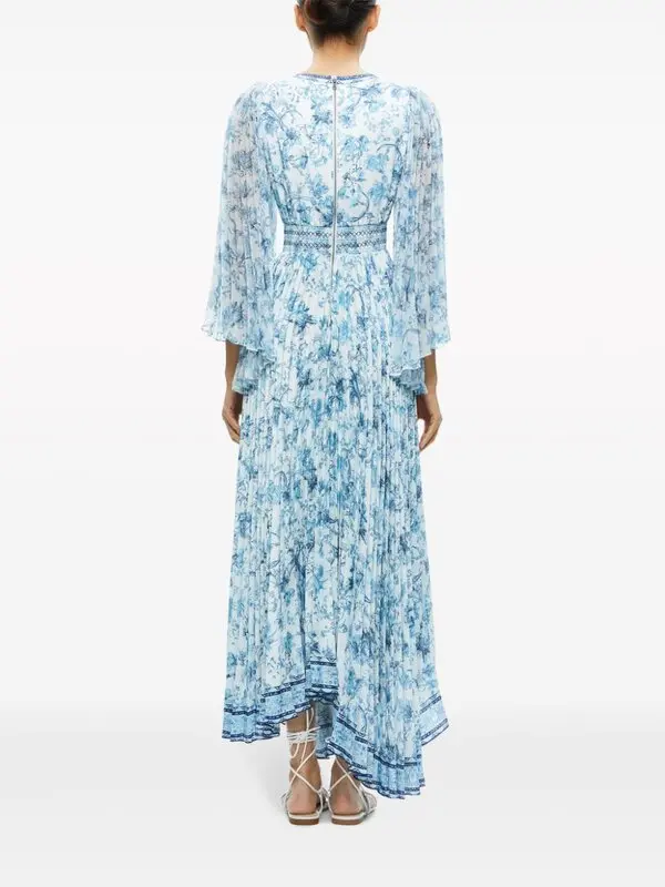 Alice + Olivia Sion Sunburst Maxi Dress