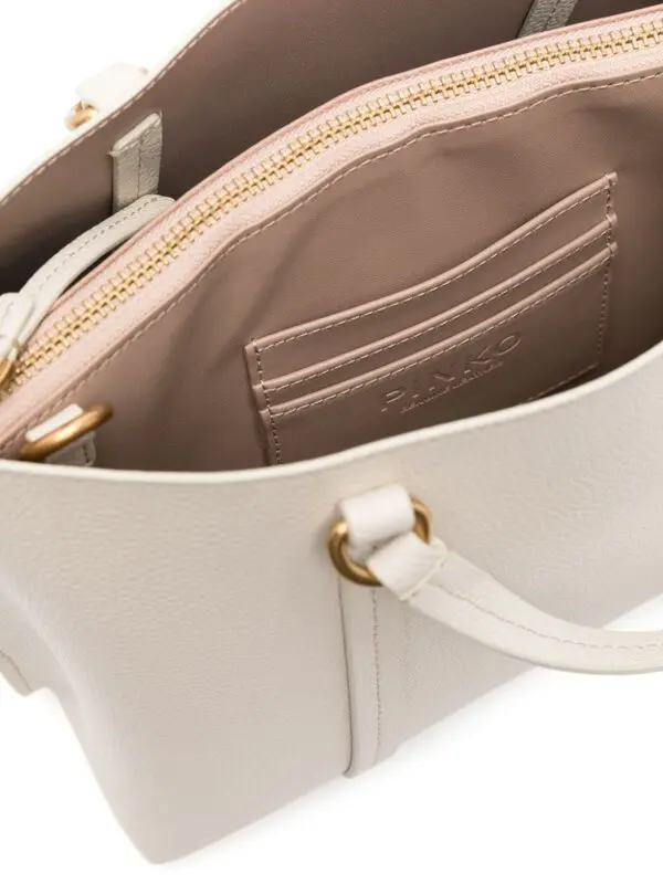 Pinko Logo-charm Tote Bag