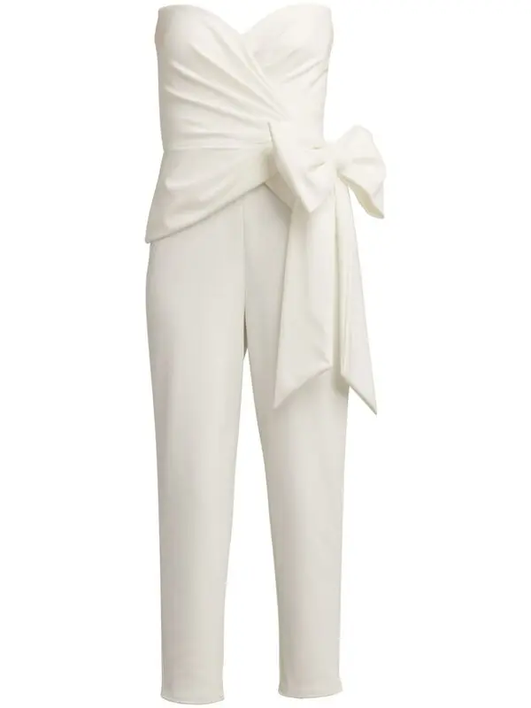 Tadashi Shoji Bow-detail Jumpsuit - White