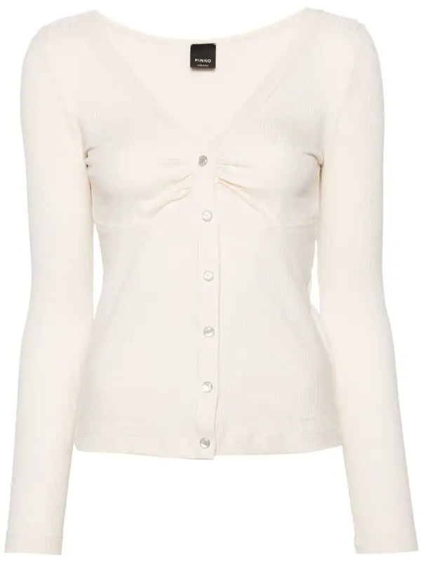 Pinko Cut-out Ribbed Top