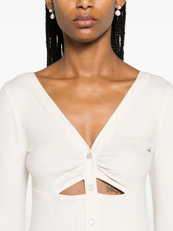 Pinko Cut-out Ribbed Top