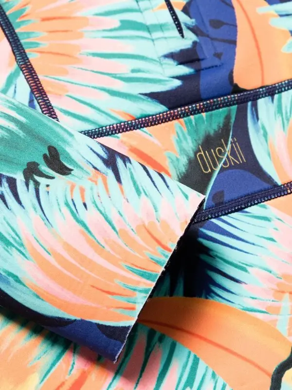DUSKII Tropical-print Long-sleeved Paddle Suit