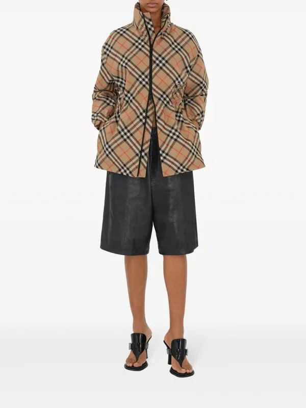 Burberry Check-pattern Jacket - Neutrals